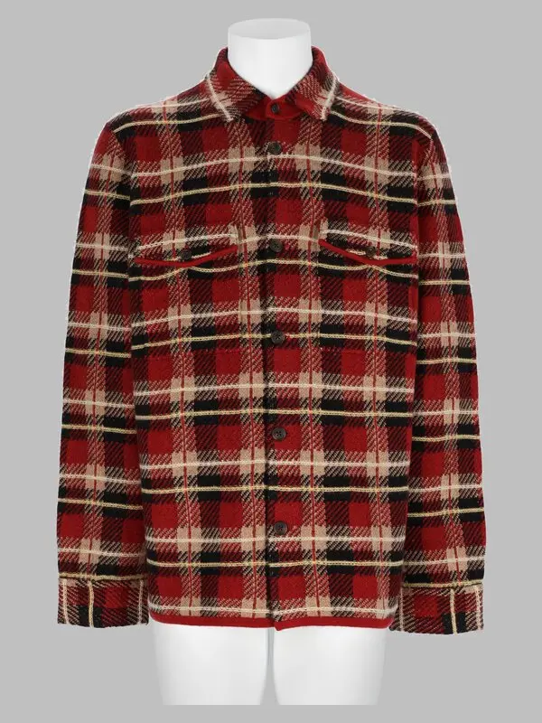 Guest In Residence Overshirt "plaid Work" In Cashmere