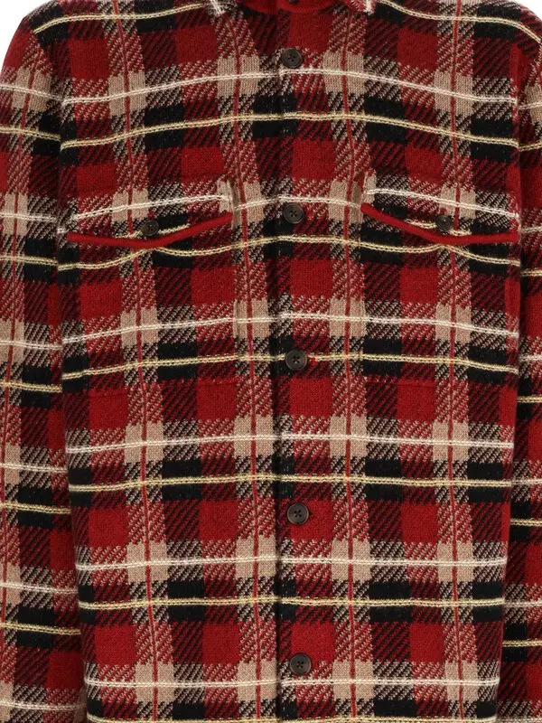 Guest In Residence Overshirt "plaid Work" In Cashmere