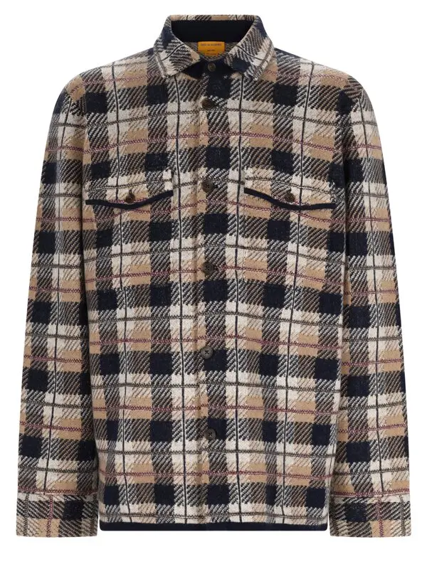 Guest In Residence Overshirt "plaid Work" In Cashmere