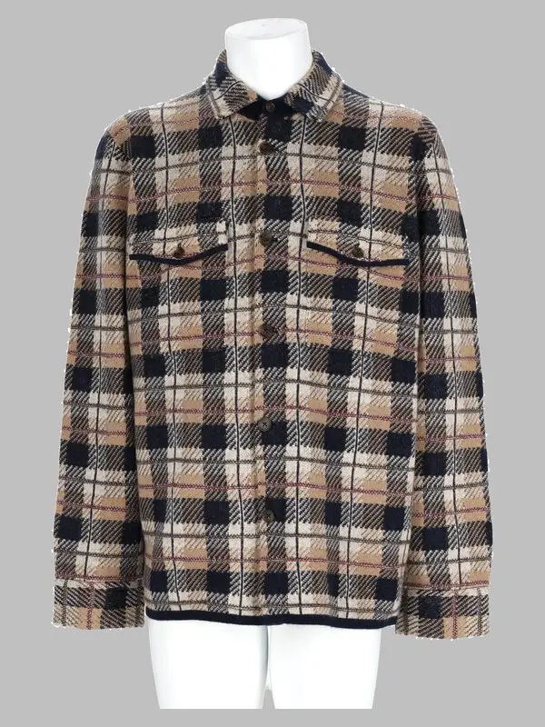 Guest In Residence Overshirt "plaid Work" In Cashmere