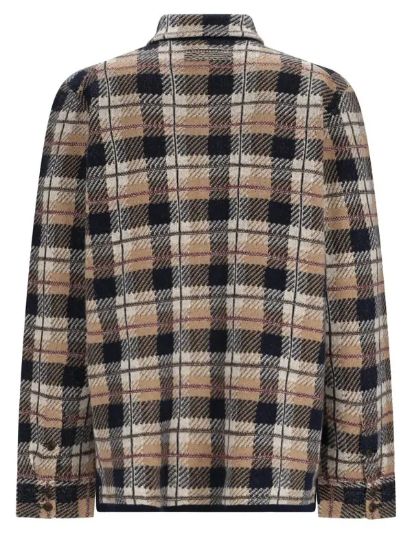 Guest In Residence Overshirt "plaid Work" In Cashmere