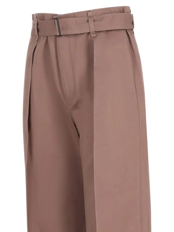 LEMAIRE Pantalone Barrel In ​​misto Twill Di Cotone
