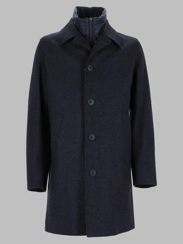 Herno Cappotto In Lana Con Pettorina