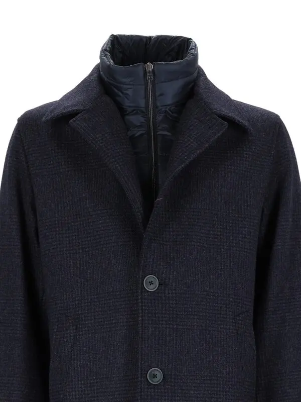 Herno Cappotto In Lana Con Pettorina