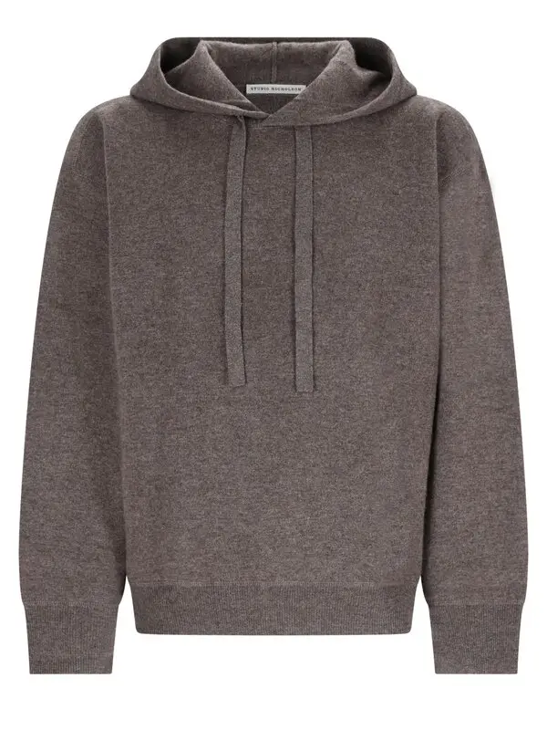 Studio Nicholson Maglia In Lana E Cashmere Con Cappuccio