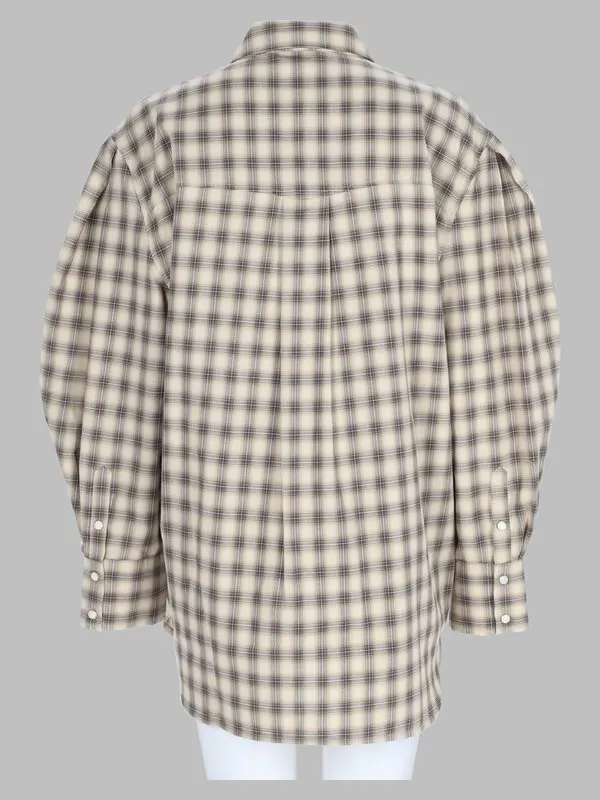 GANNI Camicia In Flanella A Quadri