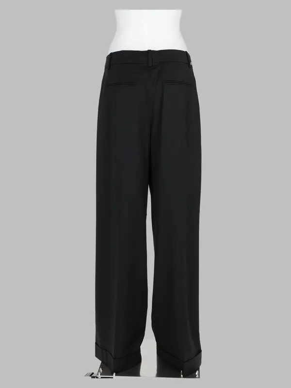 GANNI Pantalone In Lana Calandrata