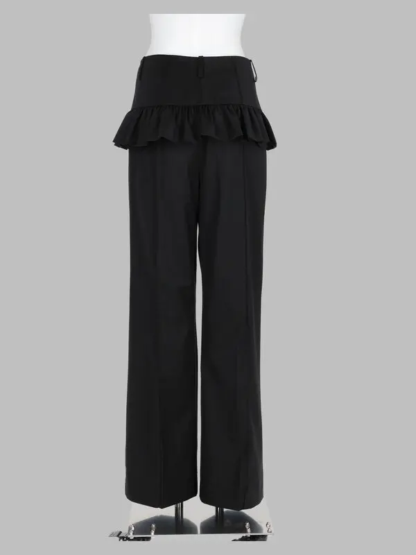 GANNI Pantalone In Lana Calandrata
