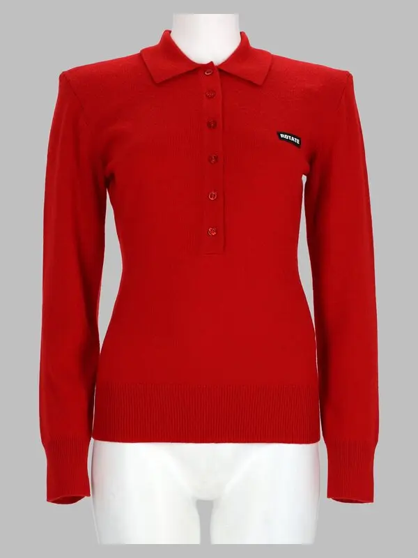 ROTATE BY BIRGER CHRISTENSEN Polo In Maglia Di Lana Merino E Cashmere
