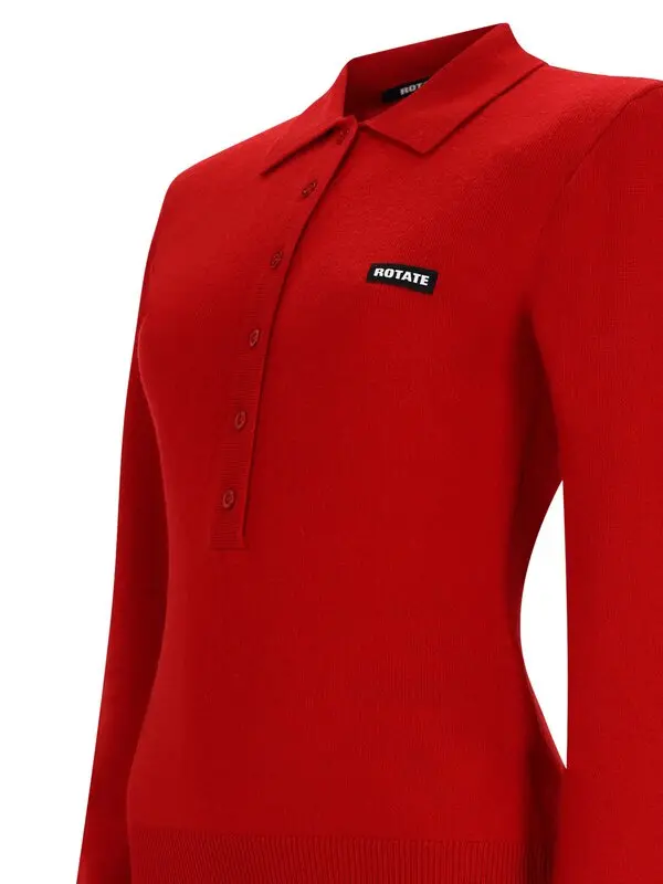 ROTATE BY BIRGER CHRISTENSEN Polo In Maglia Di Lana Merino E Cashmere