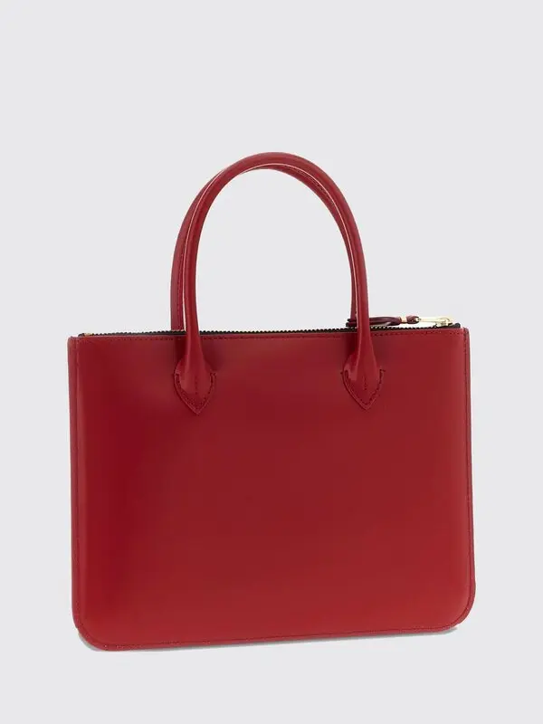 Comme Des Garçons Mini Handbag In Smooth Leather With Double Handle - Red