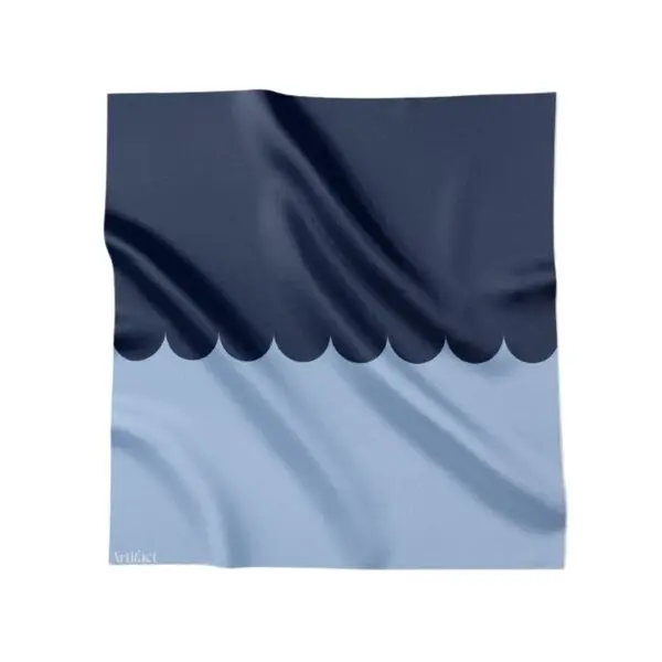 ARTIFACT. Indigo Sky Large Square Silk Scarf