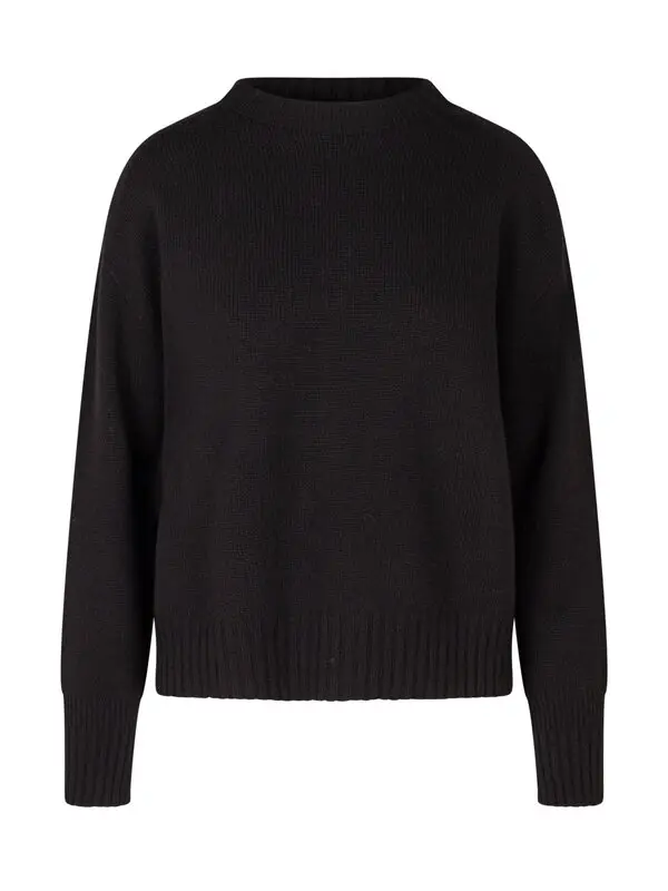 VANISE Sandy Crewneck Knit Sweater - Nero