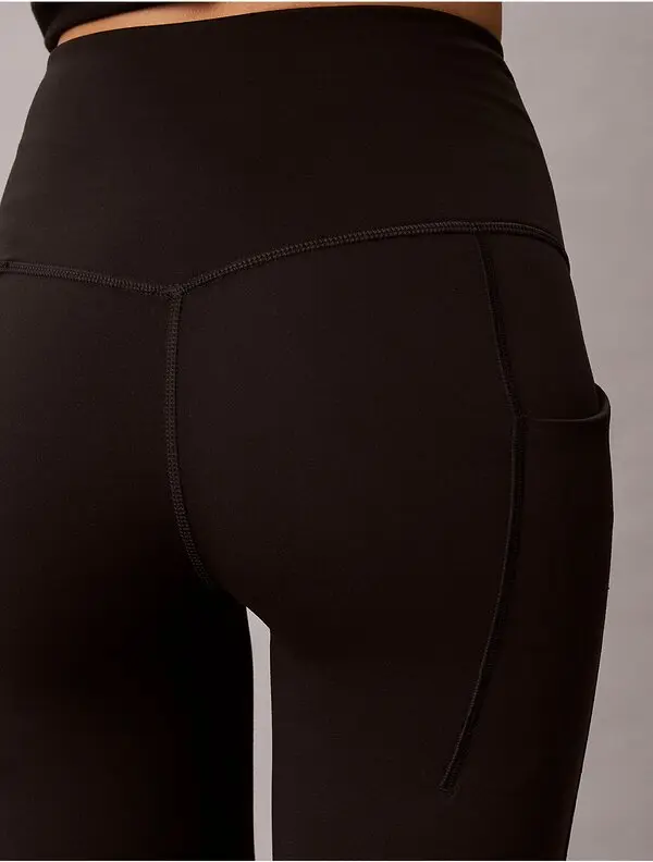 Calvin Klein Soft Sport High Rise Monologo 7/8 Leggings - Black