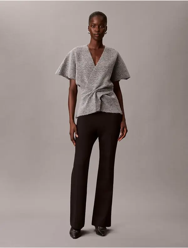 Calvin Klein Twist Front V-neck Sweater