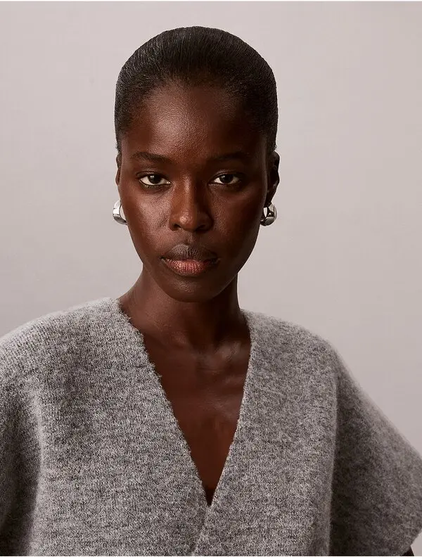Calvin Klein Twist Front V-neck Sweater