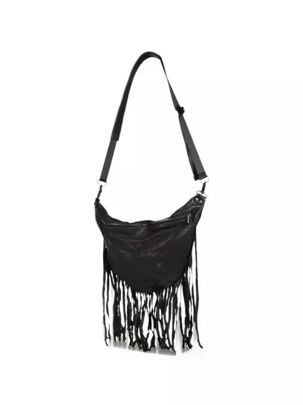 T.A.S X Azuma Bum Fringe-trim Leather Shoulder Bag
