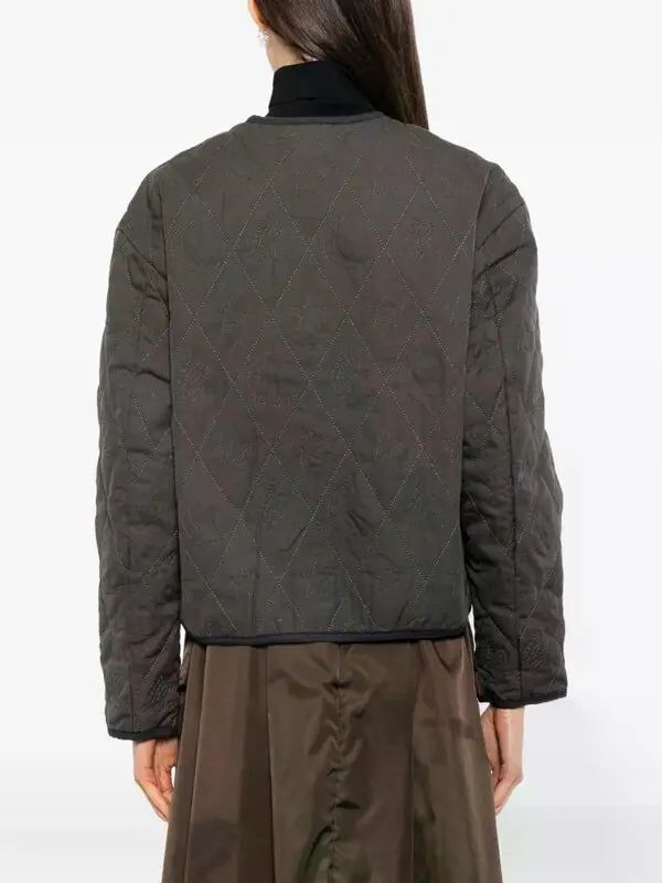 AGNES B. Start-pattern Quilted Jacket