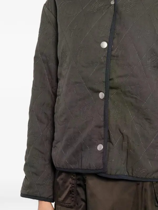 AGNES B. Start-pattern Quilted Jacket