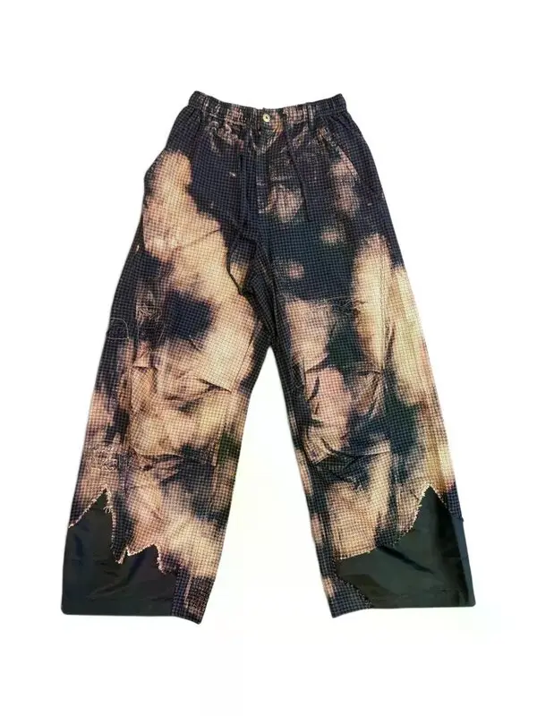 FENG CHEN WANG Overdyed Distressed Trousers