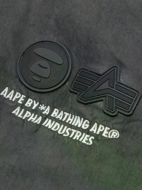 AAPE BY *A BATHING APE X Alpha Industries Moonface Reversible Bomber Jacket