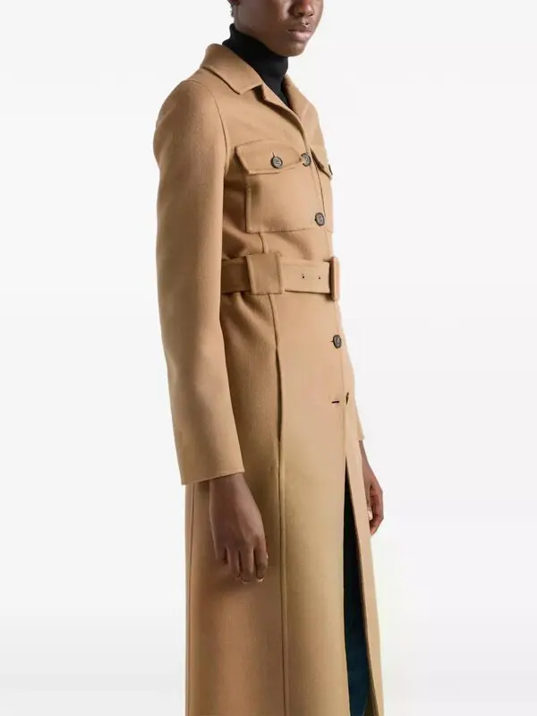 Prada Single-breasted Double-cloth Coat