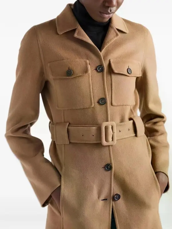 Prada Single-breasted Double-cloth Coat