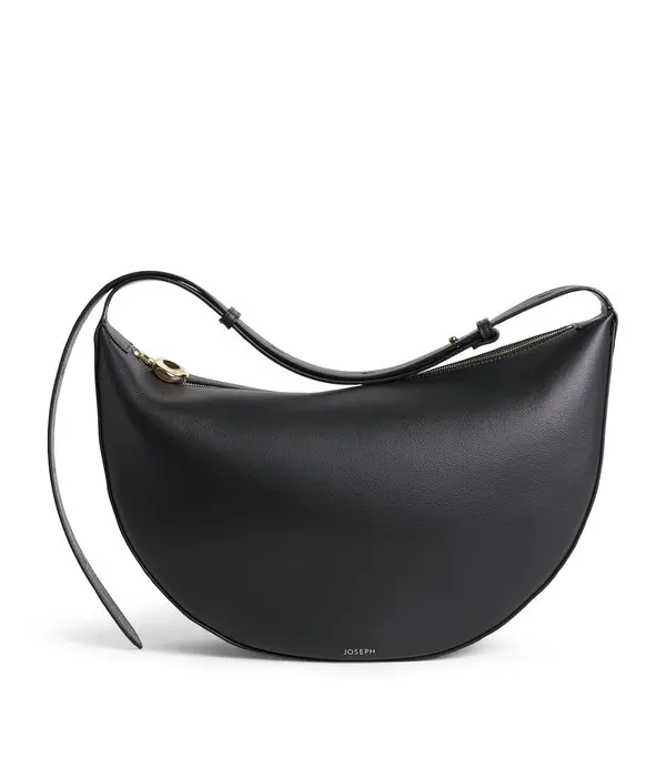 JOSEPH Large Leather Bean Shoulder Bag