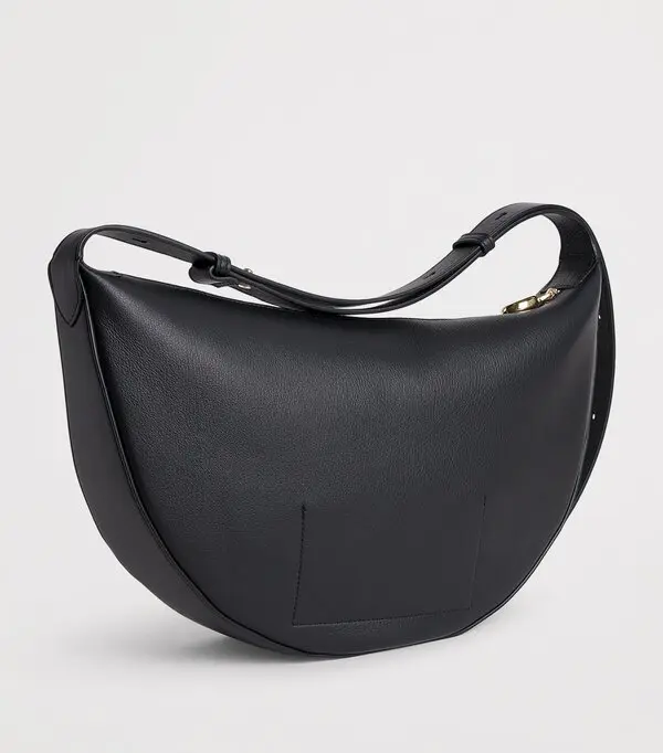 JOSEPH Large Leather Bean Shoulder Bag