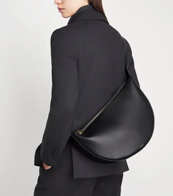 JOSEPH Large Leather Bean Shoulder Bag