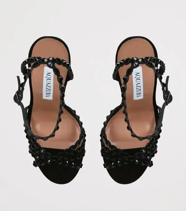 AQUAZZURA Leather Tequila Sandals 105