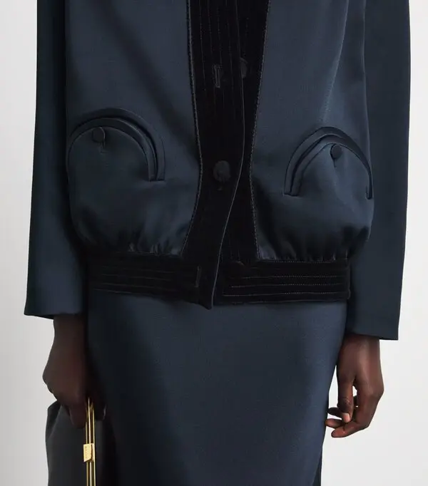 BLAZÉ MILANO Satin Novalis Coiba Jacket