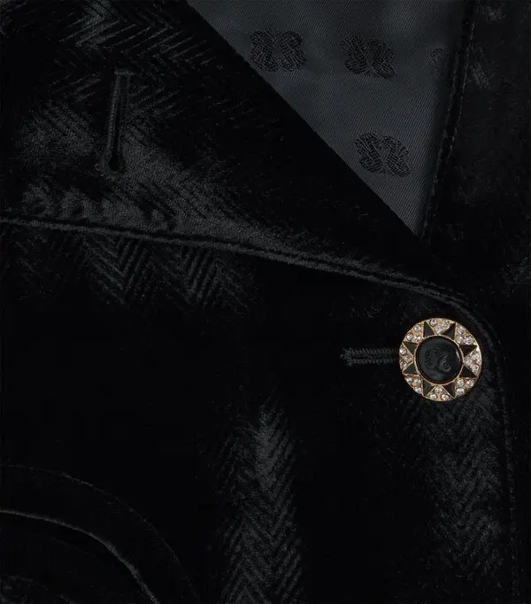 BLAZÉ MILANO Velvet Etoile Olma Bomber Jacket