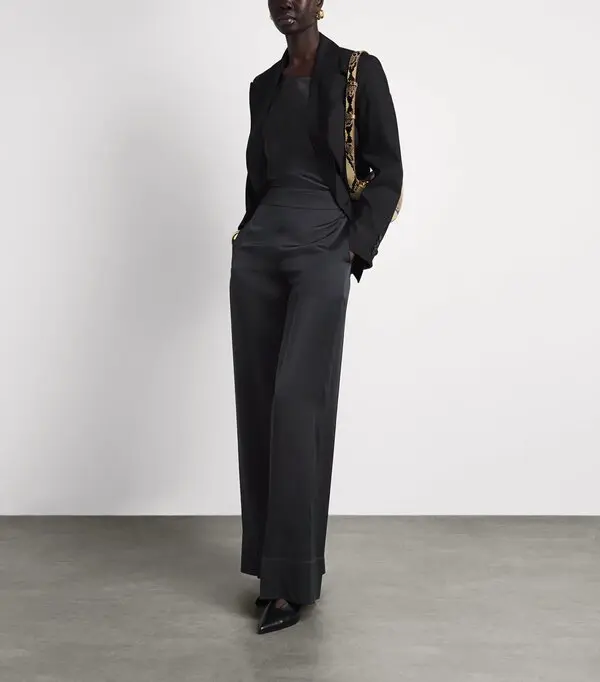 JOSEPH Silk Satin Dijon Trousers