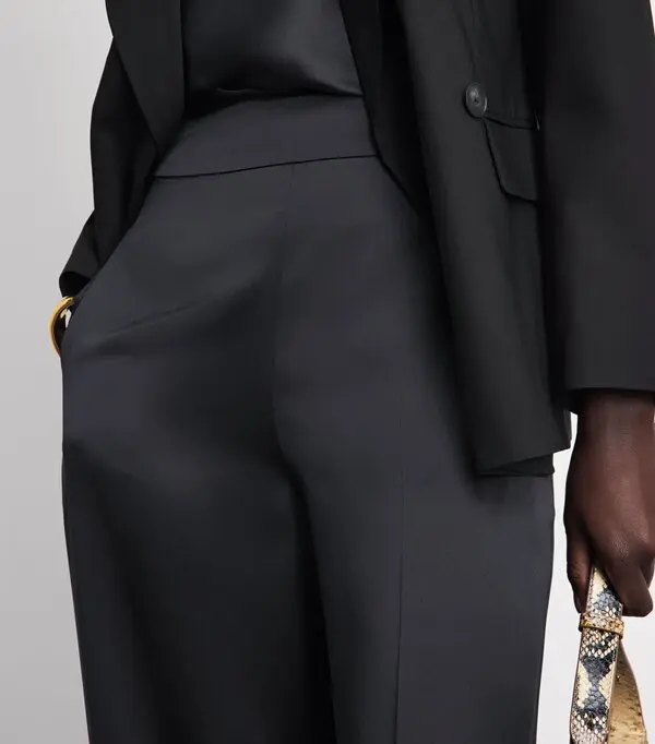 JOSEPH Silk Satin Dijon Trousers
