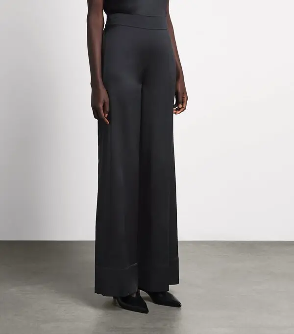 JOSEPH Silk Satin Dijon Trousers