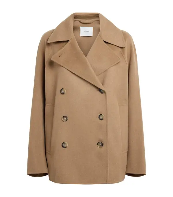 JOSEPH Double-faced Wool-silk Apollo Pea Coat
