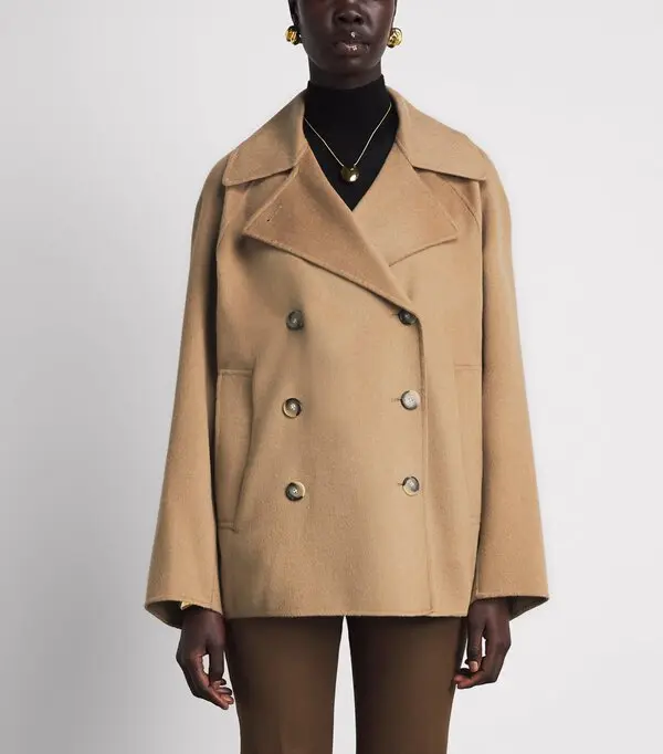 JOSEPH Double-faced Wool-silk Apollo Pea Coat