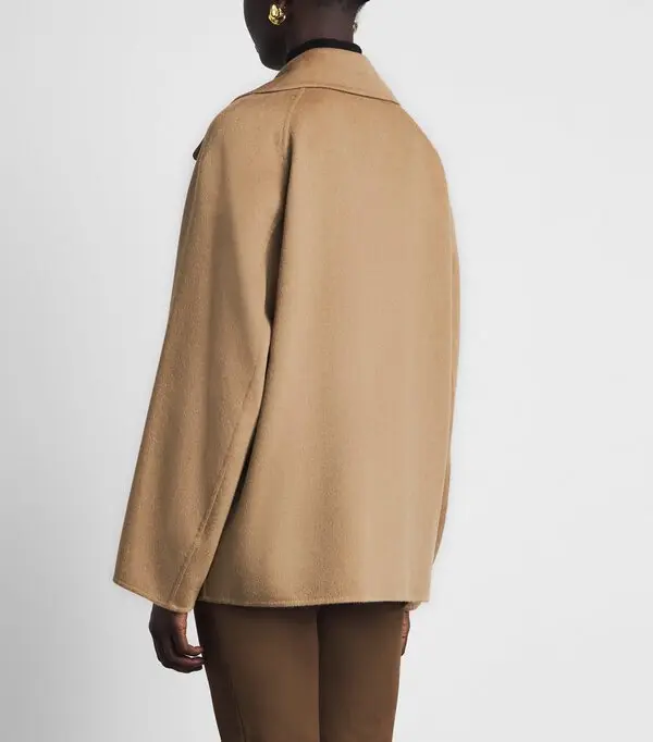 JOSEPH Double-faced Wool-silk Apollo Pea Coat
