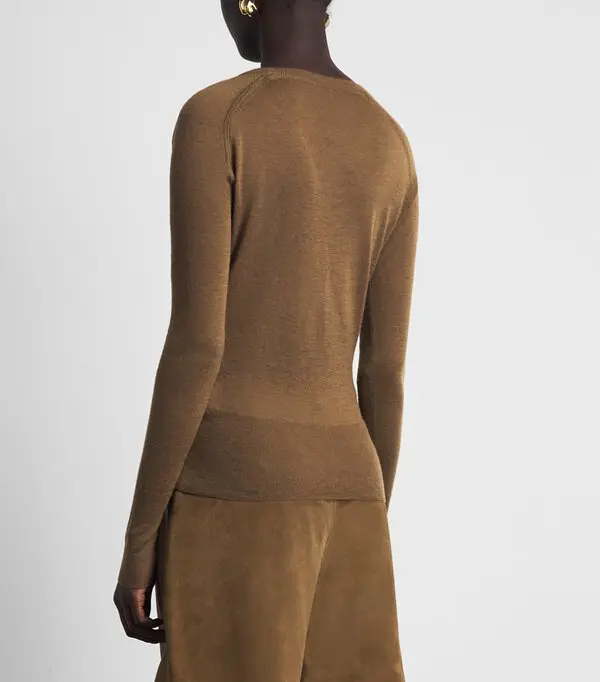 JOSEPH Cashmere Cashair Cetus Sweater - Brown