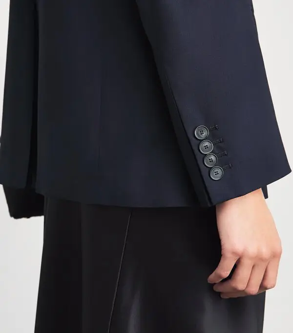 JOSEPH Wool-silk-blend Jackie Blazer