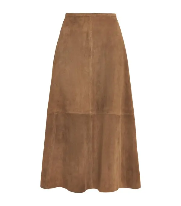 JOSEPH Suede Helius Midi Skirt