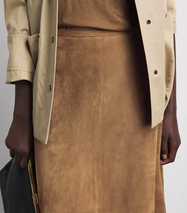 JOSEPH Suede Helius Midi Skirt