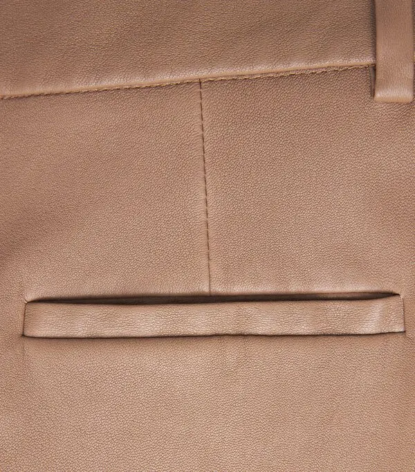 JOSEPH Leather Tafira Flared Trousers