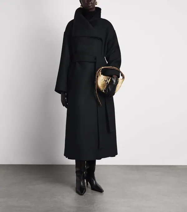 JOSEPH Wool-blend Belted Fiore Coat