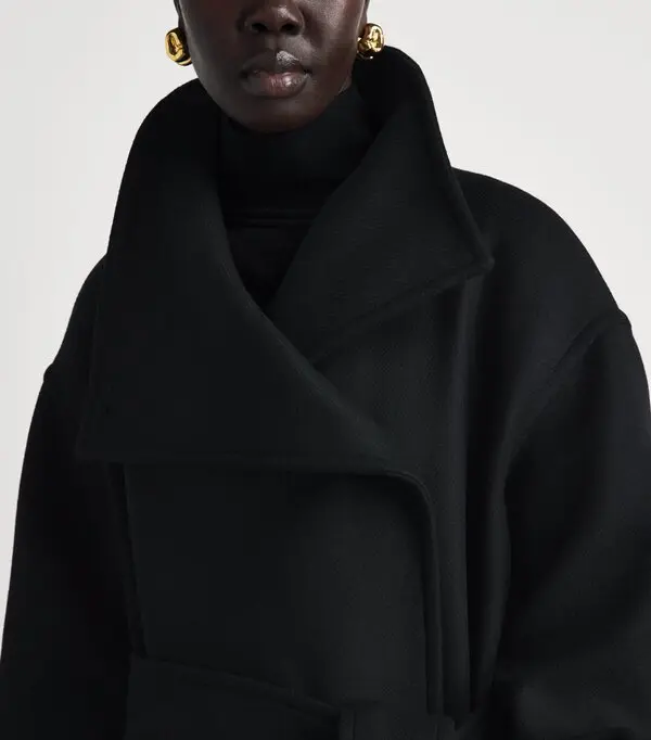 JOSEPH Wool-blend Belted Fiore Coat