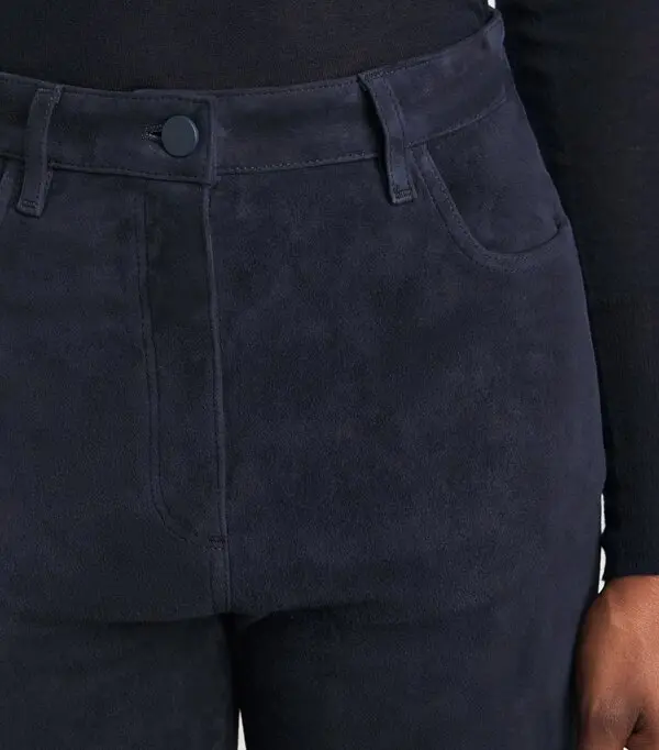 JOSEPH Suede Stretch Duke Trousers