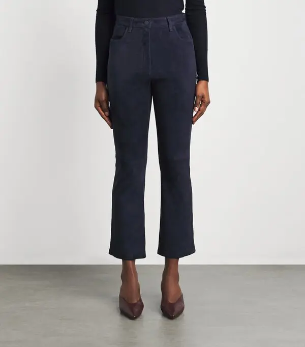 JOSEPH Suede Stretch Duke Trousers