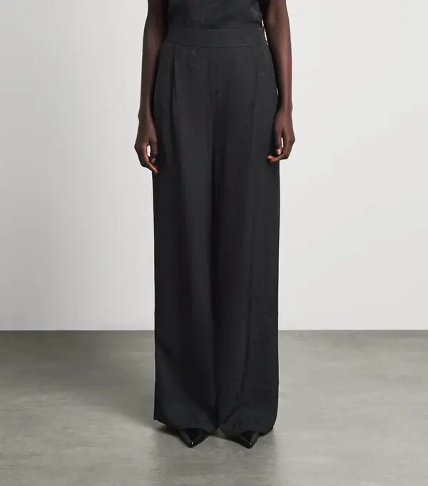 JOSEPH Jacquard Cara Wide-leg Trousers