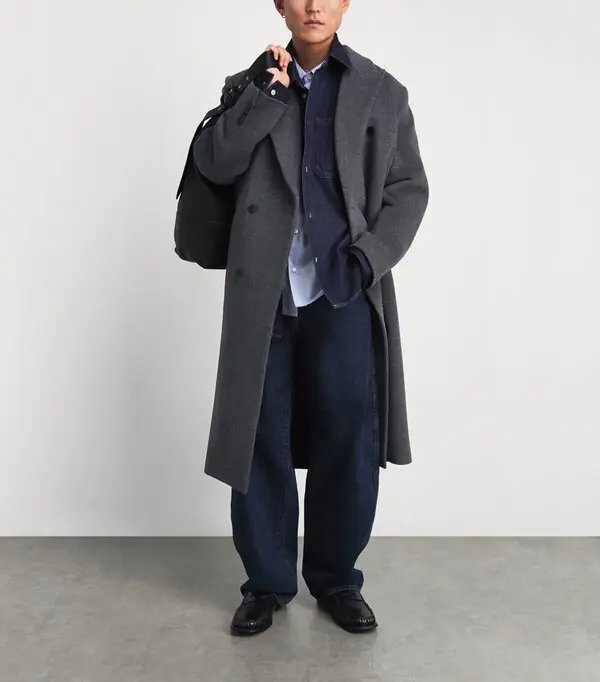 LE17SEPTEMBRE Wool Double-breasted Overcoat